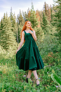 The Madonna Dress in Evergreen | Women's Dresses | Chelseareece.com ...