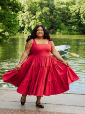 RESTOCK PRE-ORDER! The Madonna Midi Dress in Poppy - PRE ORDER ...